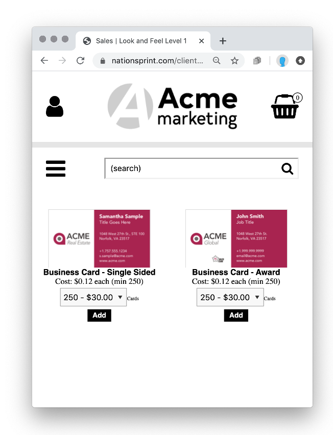 Look and Feel Options in PageDNA